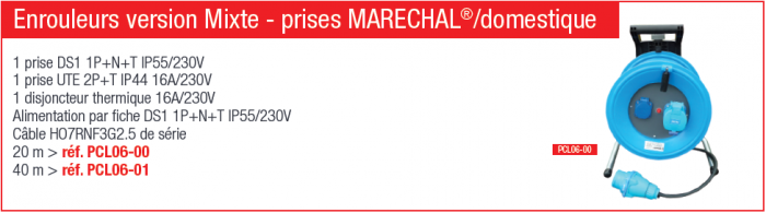 Matériel de distribution de courant basse-tension pour SDIS et pompiers